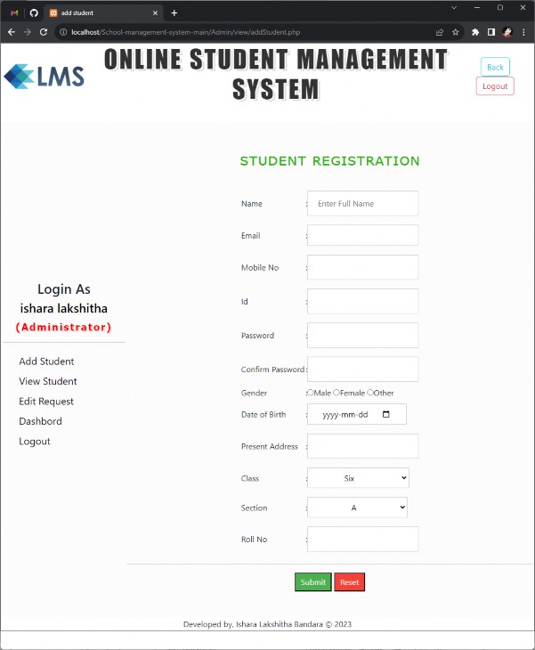 LMS Web Application Documentation